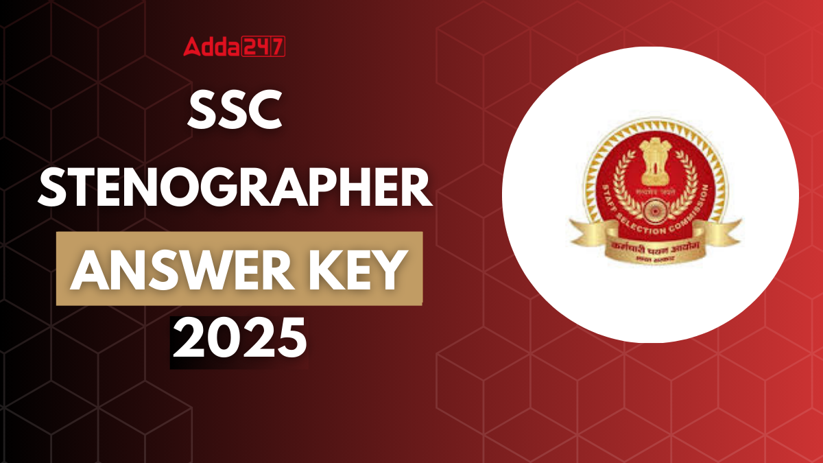 SSC Stenographer Answer Key 2025, Paper 1 Response Sheet PDF