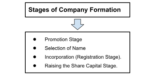 Formation of Company, Meaning & Stages