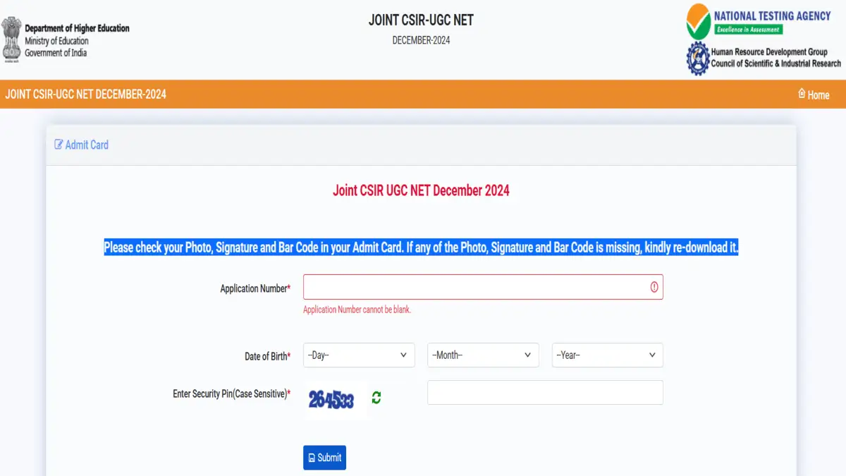 CSIR NET Admit Card 2025 Out, Steps to download Hall Ticket