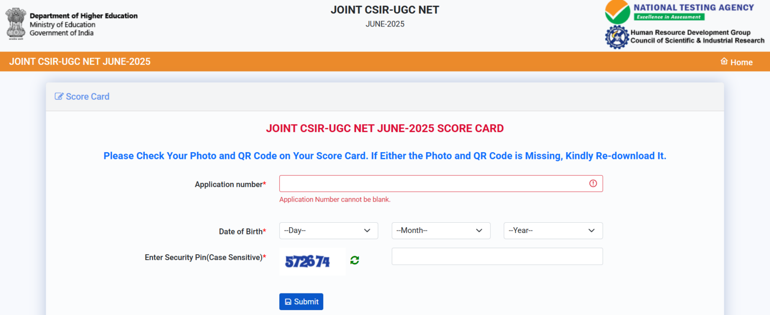 CSIR NET Result 2025 for June Session Declared, Download Score Card Here