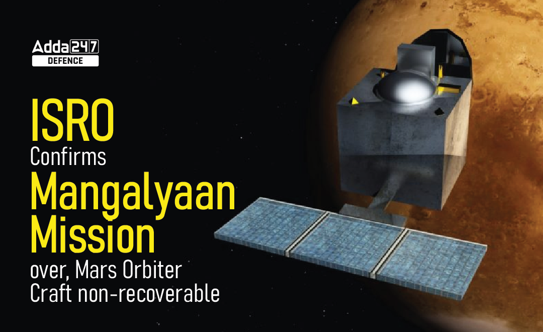 ISRO Confirms Mangalyaan Mission Over, Mars Orbiter Craft Non Recoverable ISRO Confirms Mangalyaan Mission Over, Mars Orbiter Craft Non Recoverable