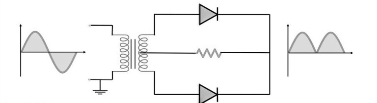 Full Wave Rectifier Efficiency, Formula, Diagram Circuit