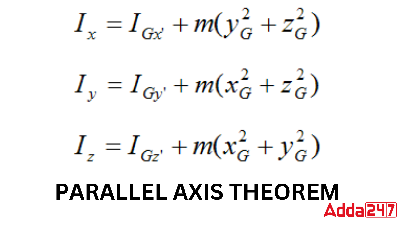 Parallel Axis Theorem Proof Definition Formula Examples