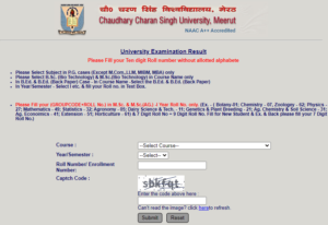 CCSU Result 2023 Out,1st,2nd,3rd Year Result Link at www.ccsuniversity ...