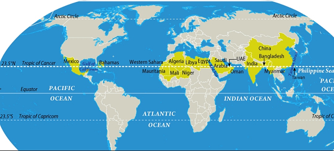 Tropic of Cancer in India, Passes Through Which States