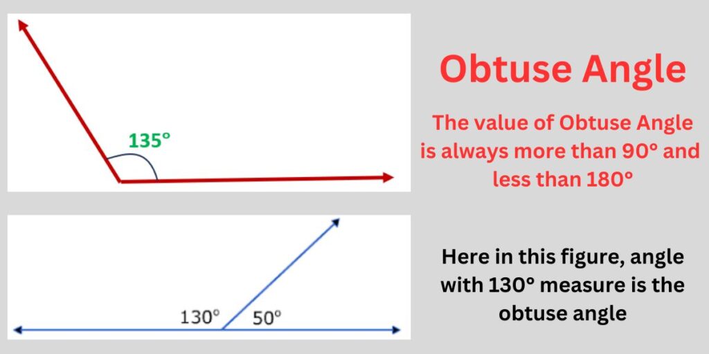 Obtuse Angle- Definition, Degree, Properties, and Examples