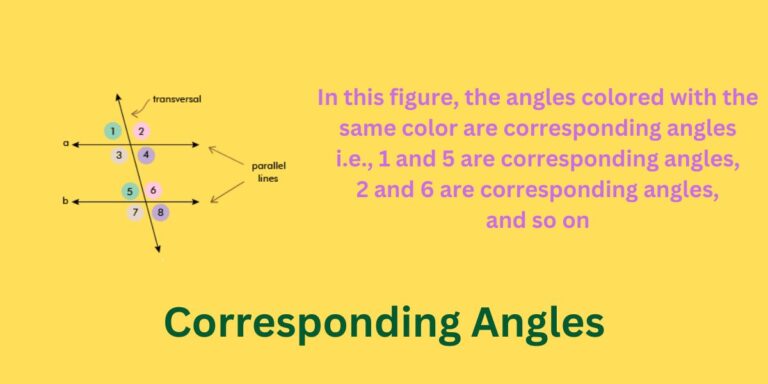 Corresponding Angles - Definition, Types, Properties and Solved Examples