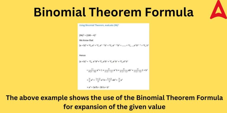 Binomial Theorem- Definition, Formula, Proof, Examples, PDF