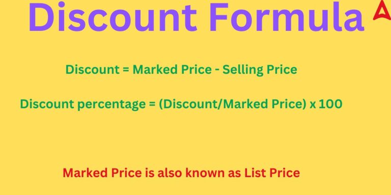 Discount Formula- Check Loss Discount Percentage Formula