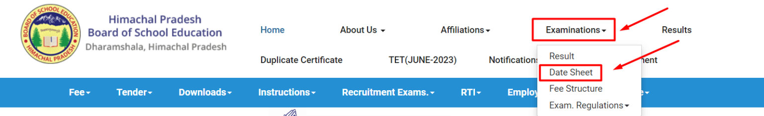 HPBOSE Date Sheet 2025 Revised for Class 10 and 12, Check Official Exam ...