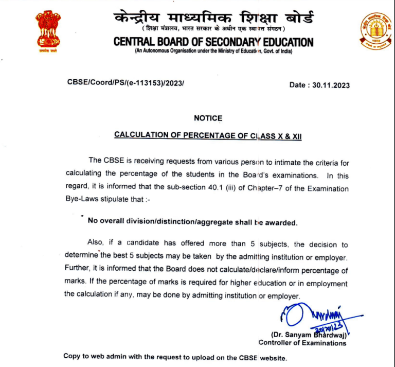 How to Calculate Percentage of Class 10 CBSE from CGPA with 6 Subjects