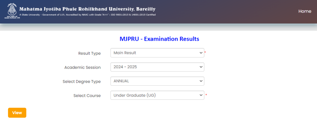 MJPRU Result 2024 Out, Check MJPRU 1st, 2nd, 3rd, 4th Sem Results Link