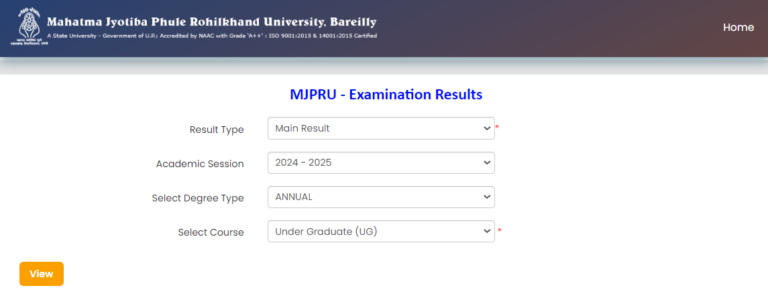 MJPRU Result 2024 Out, Check MJPRU 1st, 2nd, 3rd, 4th Sem Results Link