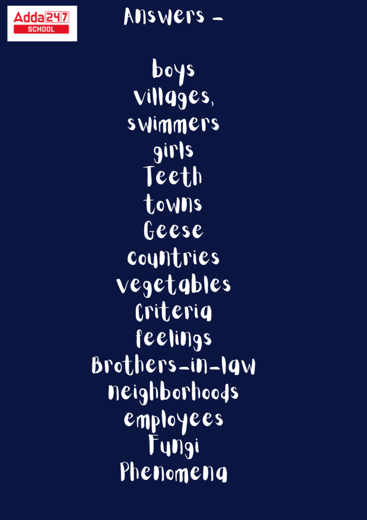 Plural Nouns: Definition, Rules, Examples, Usage, Worksheet