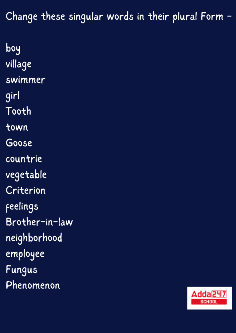 Plural Nouns: Definition, Rules, Examples, Usage, Worksheet