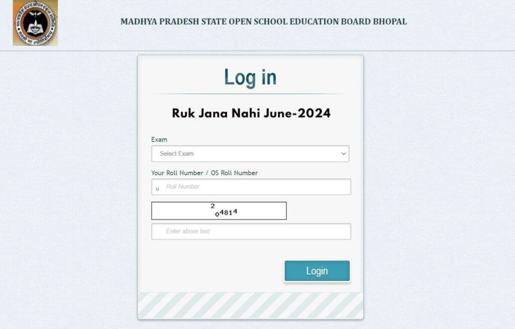 Ruk Jana Nahi Result 2024 Out, MPSOS RJN Result Class 10, 12 Link @mpsos.nic.in