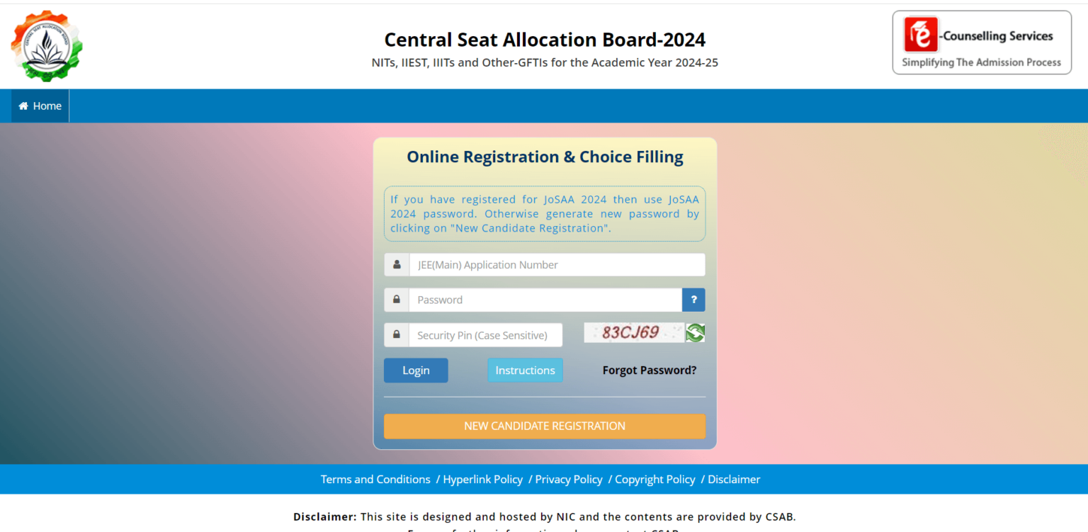 CSAB Seat Allotment Result 2024 Out, Check Special Round 1 Result Link