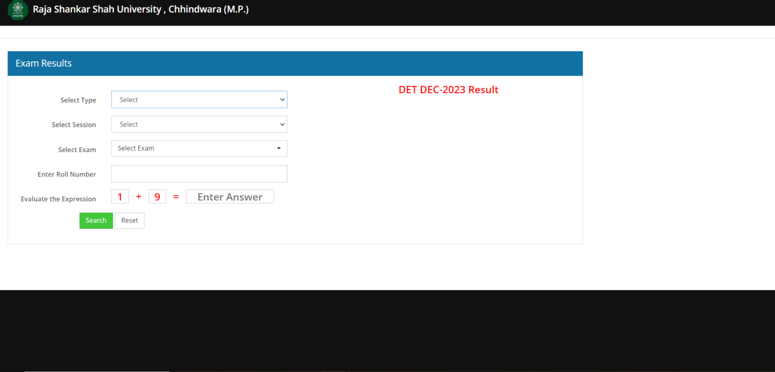 CUC Result 2024 Out, Check Chhindwara Raja Shankar Shah University ...