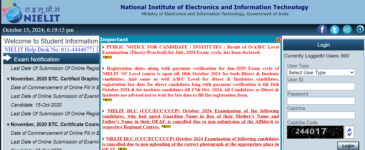 NIELIT O Level Result 2024 Out, Get July Marksheet Direct Link NIELIT O Level Result 2024 Out, Get July Marksheet Direct Link