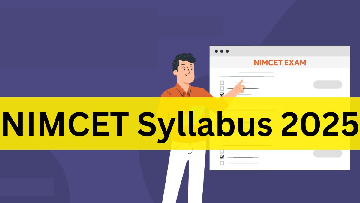 NIMCET Syllabus 2025 Out: Download Subject-wise Syllabus PDF here