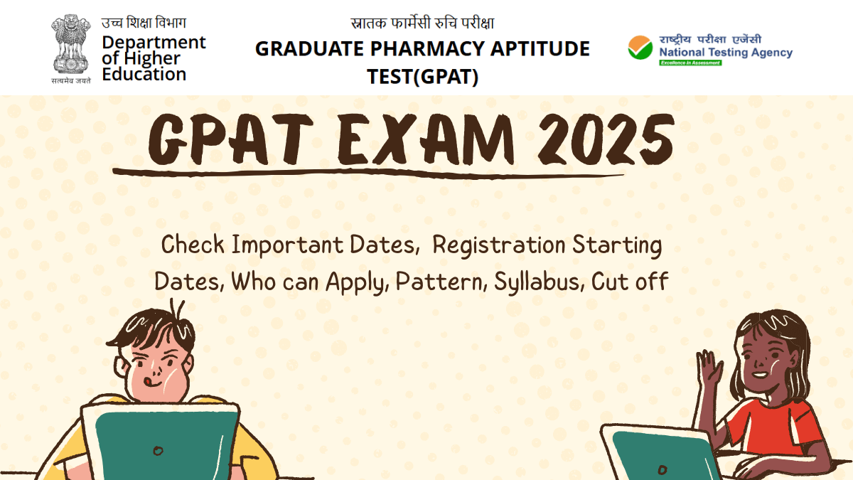 GPAT Exam Date 2025 (Expected), Registration Last Date