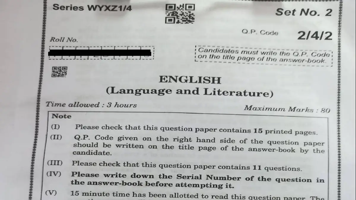 CBSE Class 10th English Question Paper 2025 With Answer Key For All CBSE Class 10th English Question Paper 2025 With Answer Key For All