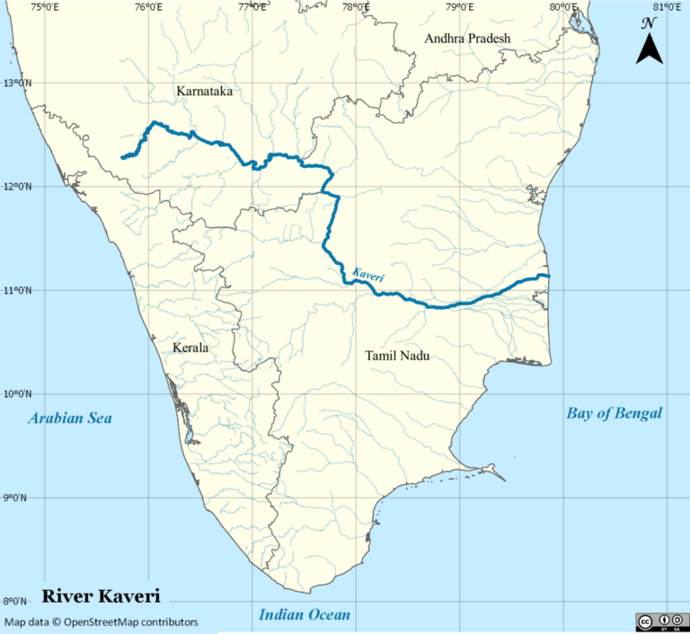 Cauvery River System (Kaveri), Tributaries, Importance and Dispute Cauvery River System (Kaveri), Tributaries, Importance and Dispute