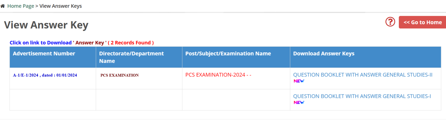 UPPSC PCS Prelims Answer Key 2024 out at uppsc.up.nic.in, Download PDF