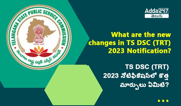 What are the new changes in TS DSC (TRT) 2023 Notification?