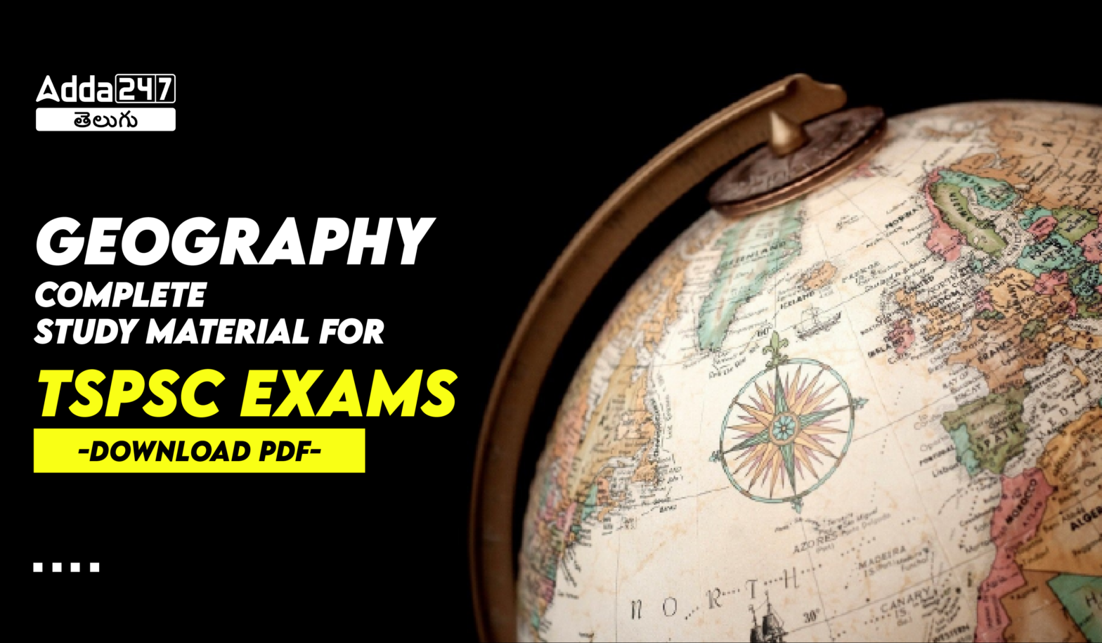 Geography Complete Study Material For TSPSC Exams, Download PDF