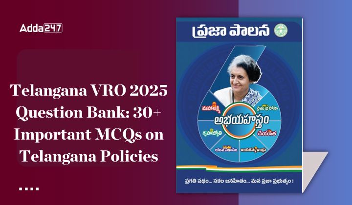 Telangana VRO 2025 Question Bank: 30+ Important MCQs on Telangana ...